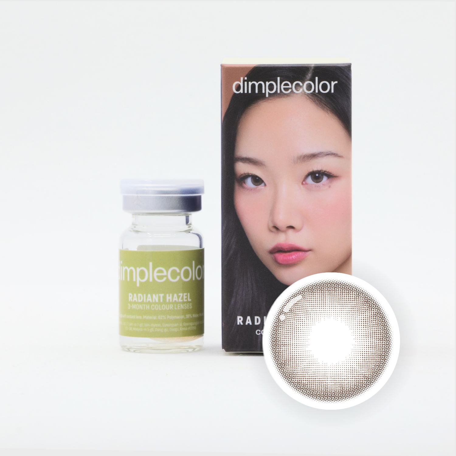 Radiant Hazel 3-Month Colour Contact Lenses | Dimple Color